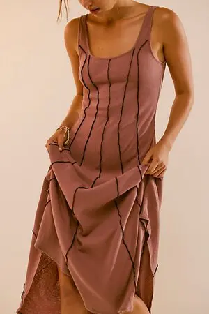 Free People Corrine Midi Dress In Antique Oak - 62% Off | Editorialist