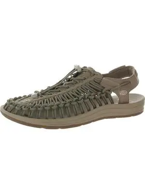 Keen Uneek Womens Faux Suede Closed Toe Slingback Sandals - Grey