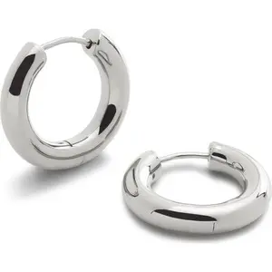 Monica Vinader Small Essential Tube Hoop Earrings - Sterling Silver