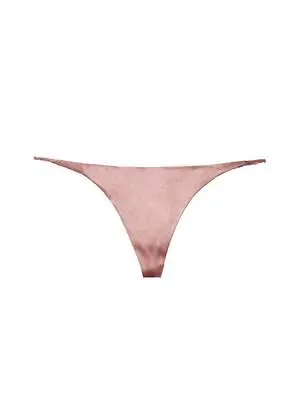 Fleur Du Mal Luxe V-string - Tan