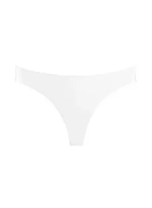Fleur Du Mal Charlotte Lace Seamless Thong - Ivory