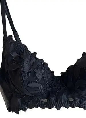 FLEUR DU MAL Lily Embroidery Post Surgical Bra