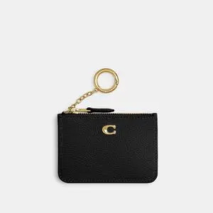 COACH® Essential Mini Id Card Case - Brass/black