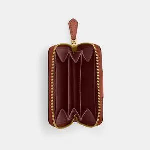 COACH Essential Zip Around Card Case In Signature Canvas