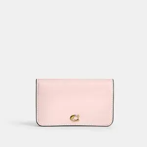 COACH Essential Slim Card Case Brass/blush