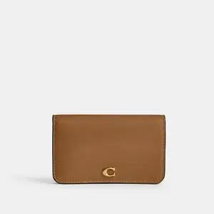 COACH Essential Slim Card Case Brass/honey Brown