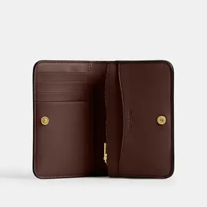 COACH Essential Slim Card Case - Brass/maple