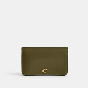 COACH Essential Slim Card Case Brass/olive