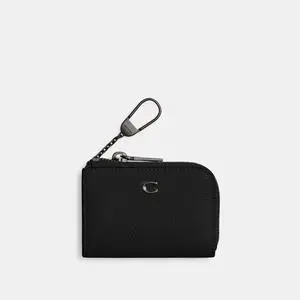 COACH® L-zip Key Case - Black