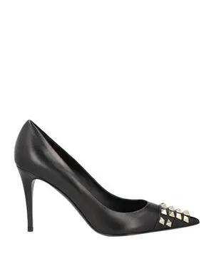 Valentino Garavani Valentino Garavani Blush Leather Pumps With Studs Black