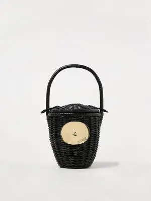 PATOU Patou Woven Basket Bag Black
