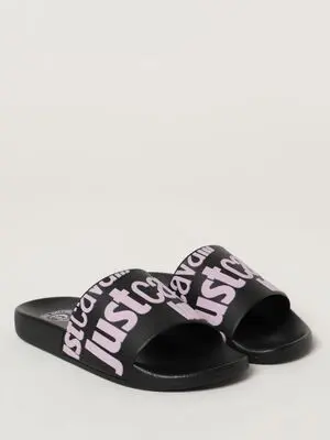 Just Cavalli Logo Slides - Black