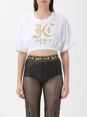 Just Cavalli Embellished Logo T-shirt
