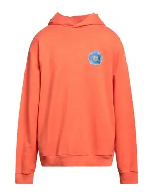 Marni Cotton French Terry Hoodie With Logo - Orange