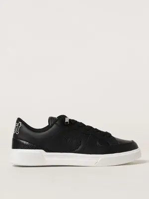 Just Cavalli Leather Sneakers - Black