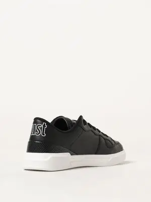 Just Cavalli Leather Sneakers - Black