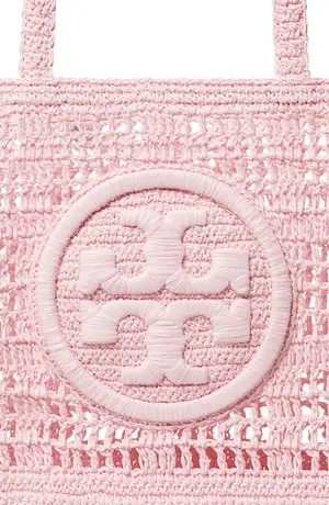 Tory Burch Ella Small Hand Crochet Tote - Rosette