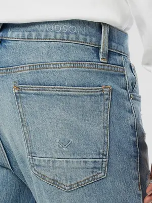 Hudson Jeans Walker Distressed Stretch Flare Jeans - Resort