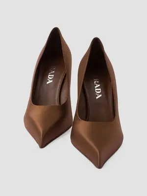 Prada Satin Pumps - Brown