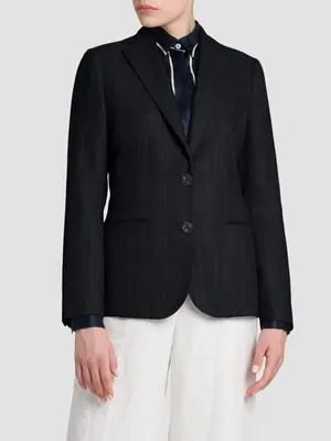 Kiton Wool Single-breasted Blazer
