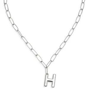 Ettika Initial Pendant Necklace - H