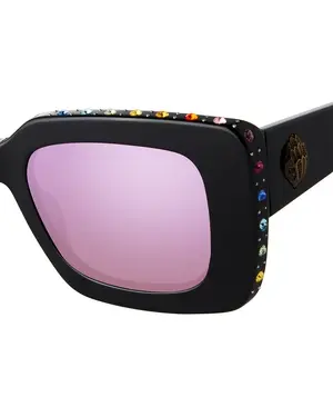 Kurt Geiger Rectangle Sunglasses, 52mm