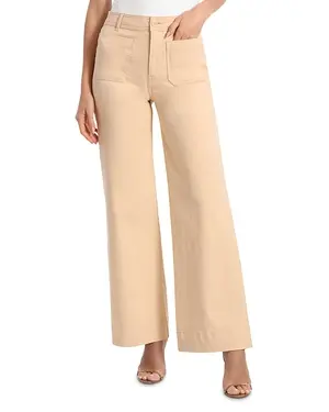 Bagatelle Bagatelle High Rise Wide Leg Pants Latte