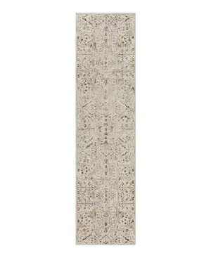 Livabliss Reina Ren-2300 Runner Area Rug, 2'7 X 10' Silver