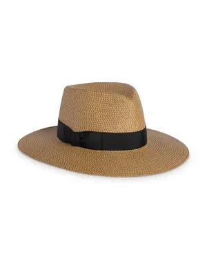 Eric Javits Squishee Instinct Classic Fedora - Brown/black