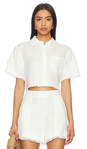 Simkhai Solange Cropped Shirt