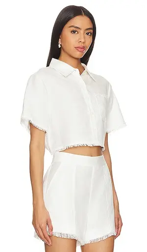 Simkhai Solange Cropped Shirt