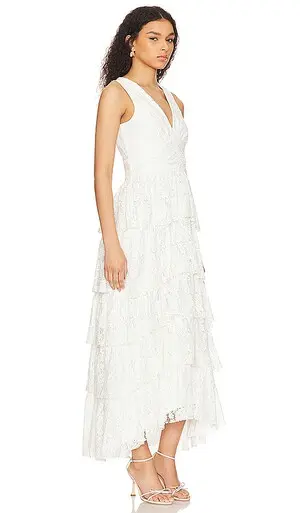 1.State Cascading Ruffle Maxi Dress