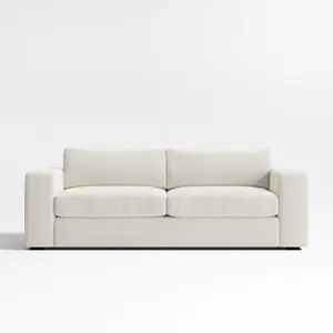 Crate & Barrel Oceanside Queen Sleeper With Foam Mattress - White