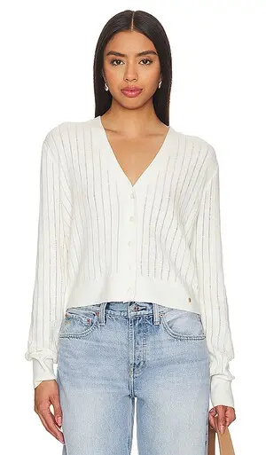 ANINE BING Hazel Cardigan In Cream
