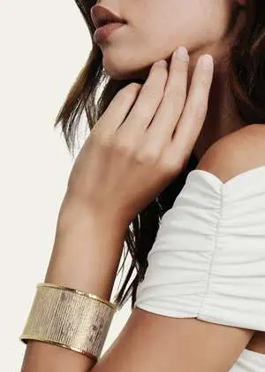 ANABEL ARAM JEWELRY Enchanted Forest Bark Cuff Bracelet