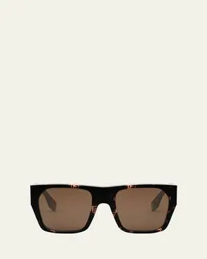 Fendi Baguette Acetate Sunglasses - Havana
