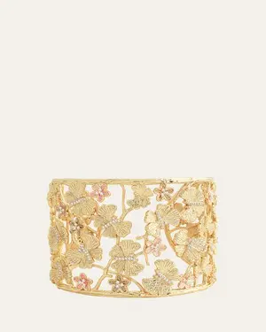ANABEL ARAM JEWELRY Cubic Zirconia Cuff Bracelet - Gold