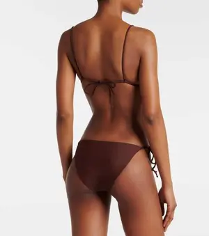 Jade Swim Via Bikini Top - Brown