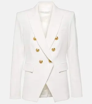 Veronica Beard Miller Double-breasted Blazer - White
