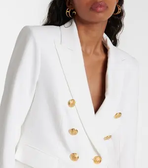 Veronica Beard Miller Double-breasted Blazer - White