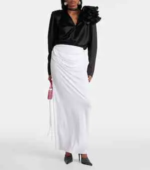 Magda Butrym Draped Maxi Skirt