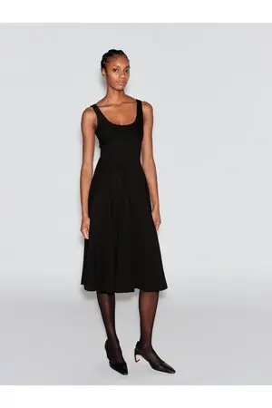 Rosetta Getty Scoop Neck Fit-&-flare Dress