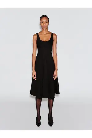 Rosetta Getty Scoop Neck Fit-&-flare Dress