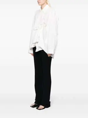 JNBY Gathered Detail Cotton Blouse - White