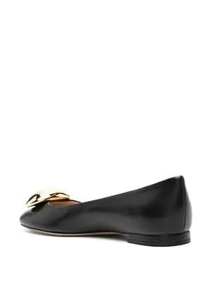 GIANVITO ROSSI Round-toe Ballerinas