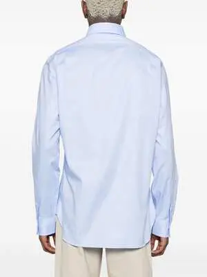 Polo Ralph Lauren Polo-pony-embroidery Cotton Shirt - Blue