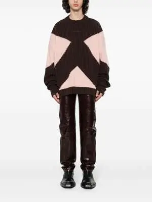 GMBH Geometric-pattern Knitted Jumper