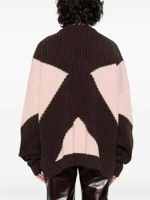 GMBH Geometric-pattern Knitted Jumper