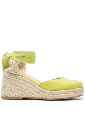 CastaÑer Tina 60mm Wedge Espadrilles - Green