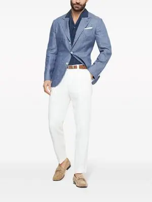 Brunello Cucinelli Short-sleeve Linen Shirt